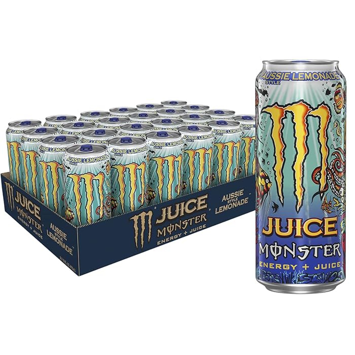 [Pack of 24] Monster Energy Juice Monster Aussie Style Lemonade - 500M