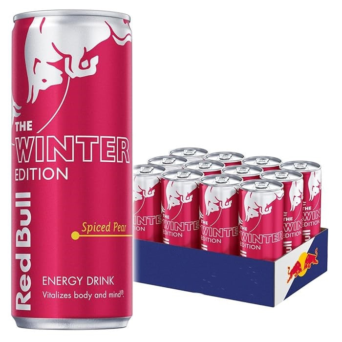 [Pack of 24] Red Bull Energy Drink Winter Edition Spiced Pear 250ml