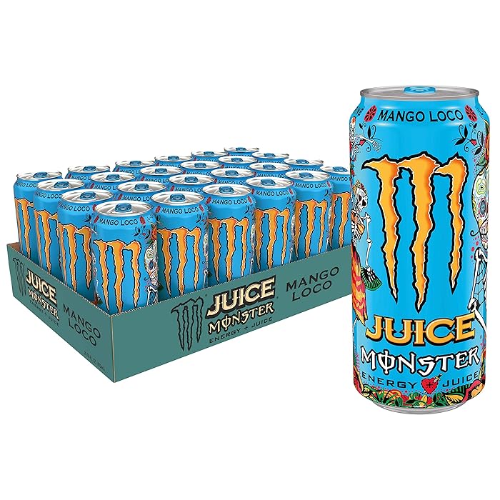 [Pack of 24] Monster Mucho Loco Mango Flavoured Energy Drink Can- 500m