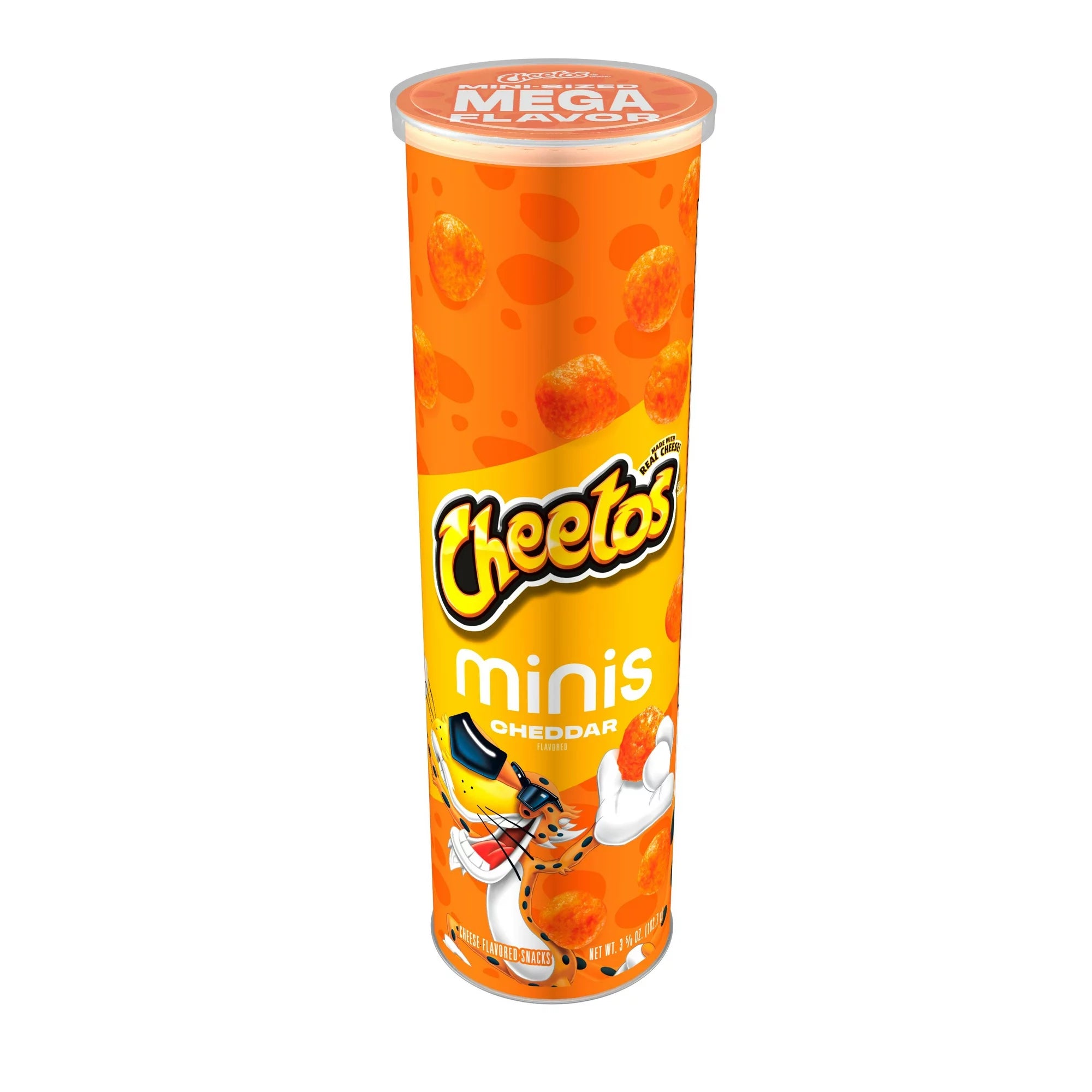 [Pack of 12] Cheetos Minis, Cheddar Flavored Canisters